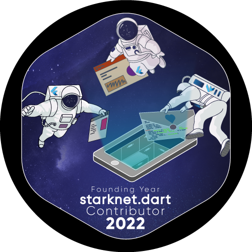 2022 starknet.dart Contributor | GitPOAP